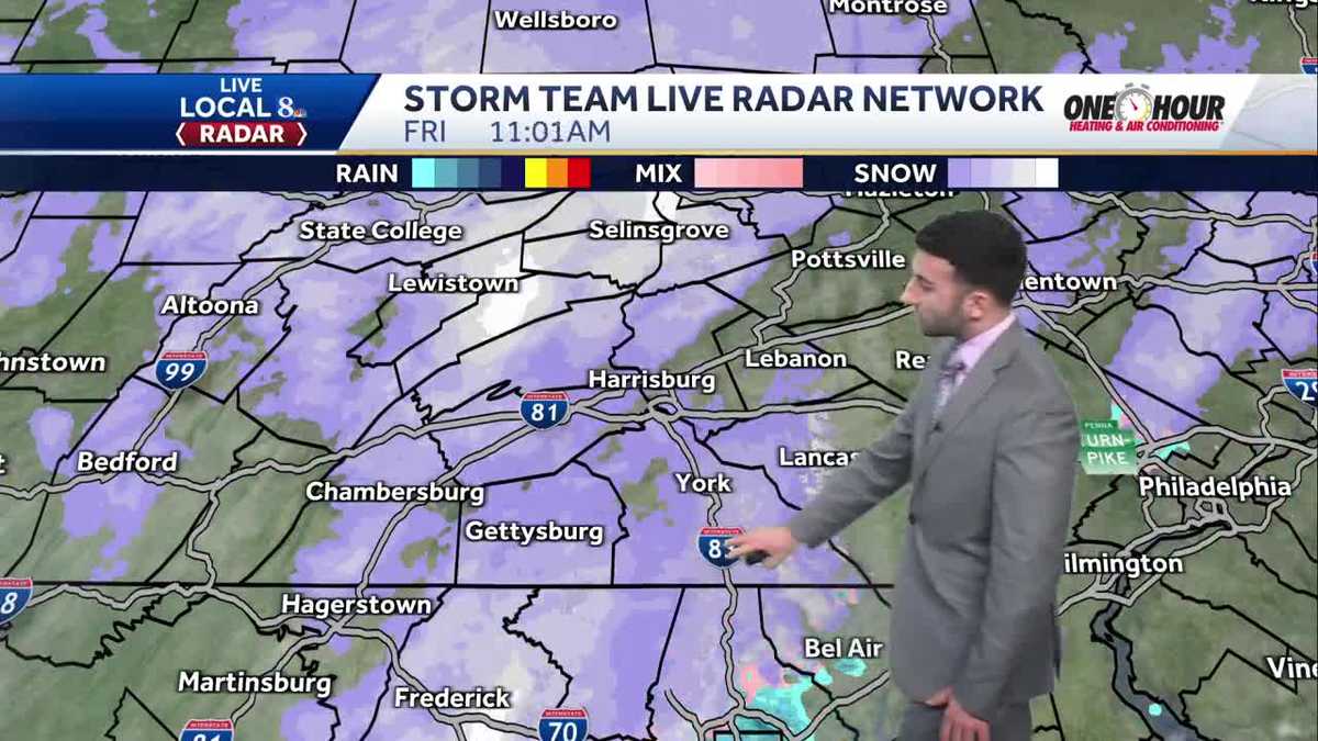 Light snow showers today, breezy and frigid weekend ahead in south ...