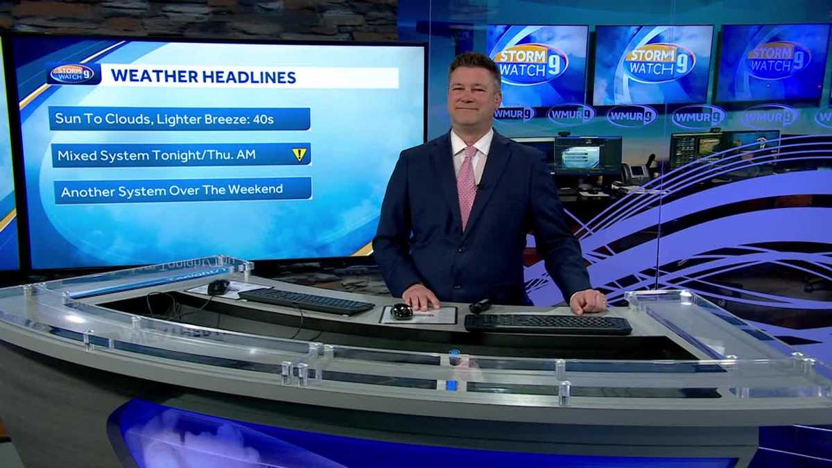 NH forecast video: Mixed system moves in overnight