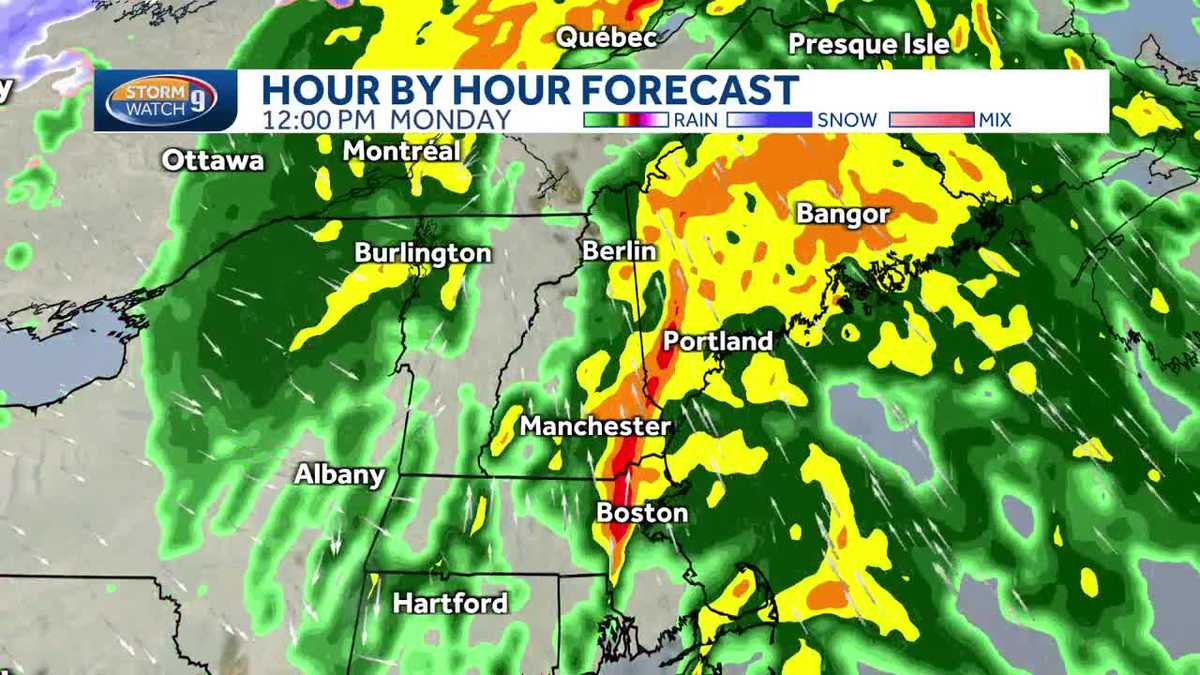 NH forecast: Tracking a strong weather system with heavy rains and ...