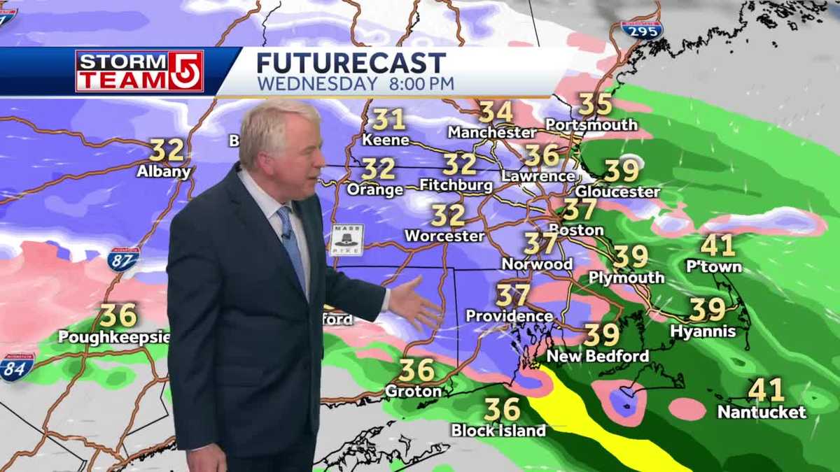 Video: Snow, wintry mix, rain from storm