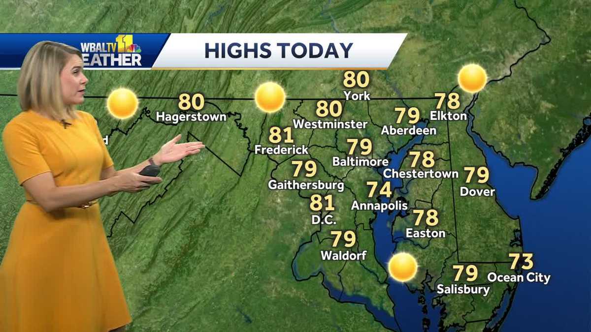Last warm, sunny day Wednesday before chilly temps return