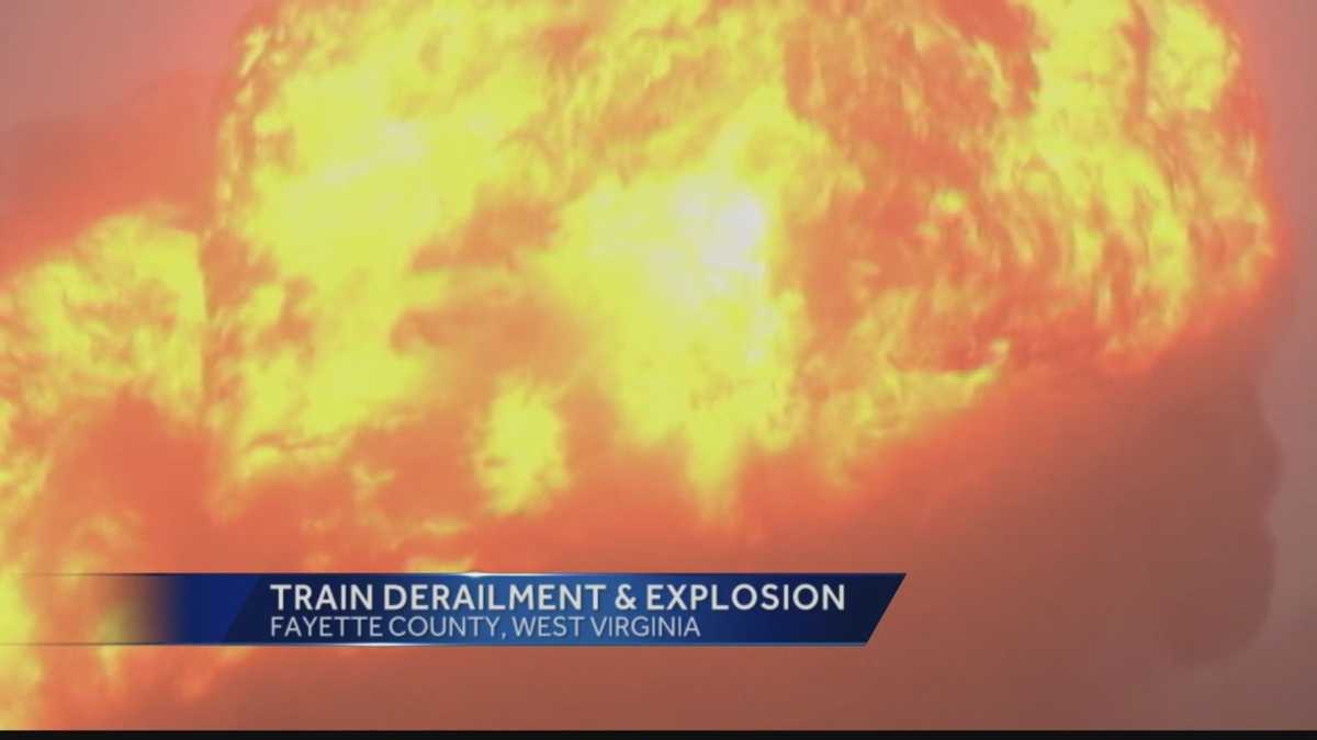 West Virginia train derailment causes explosion