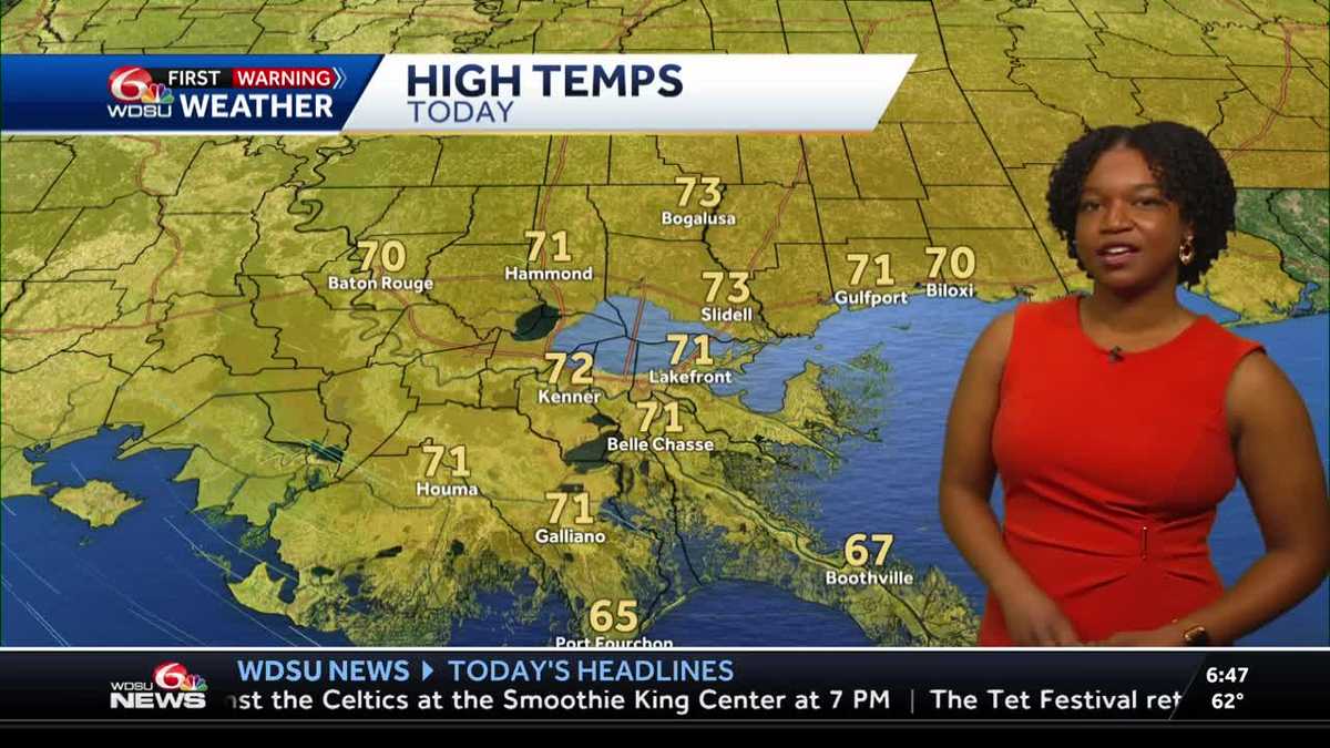 Cloudy, rainy commute before another mild day