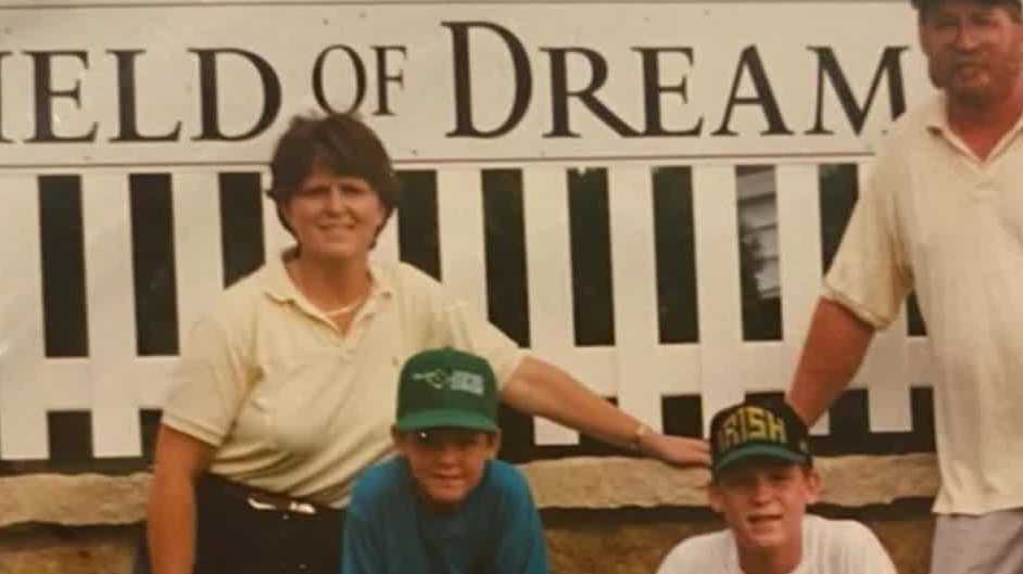 Iowa mother, son honor late father's memory by attending Field of ...