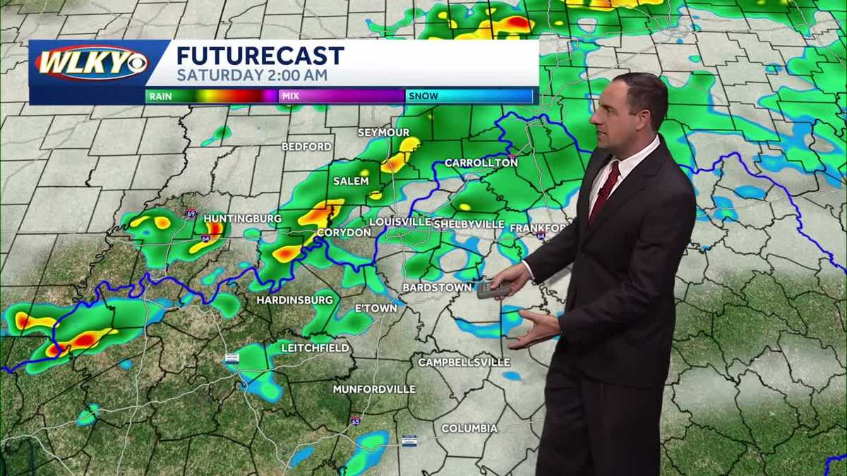 Sunny and warmer with a few showers late Friday