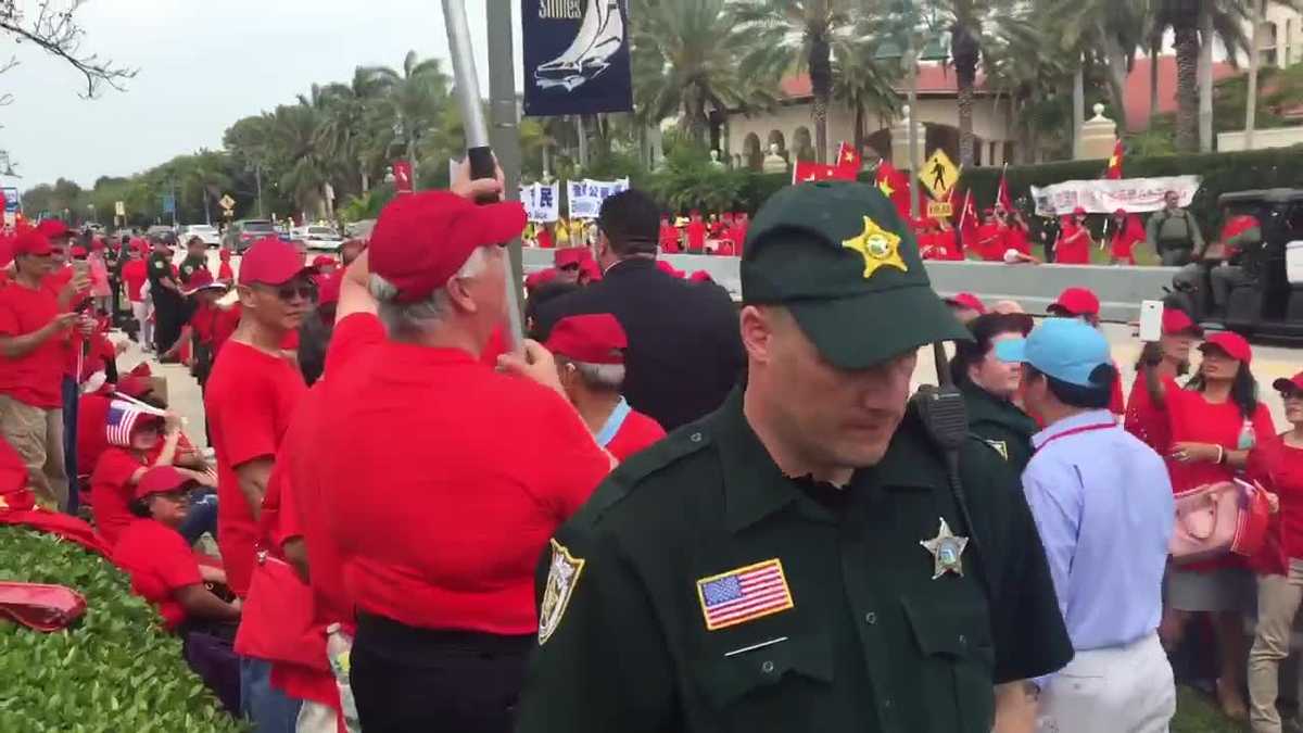 Angry protester captured on video