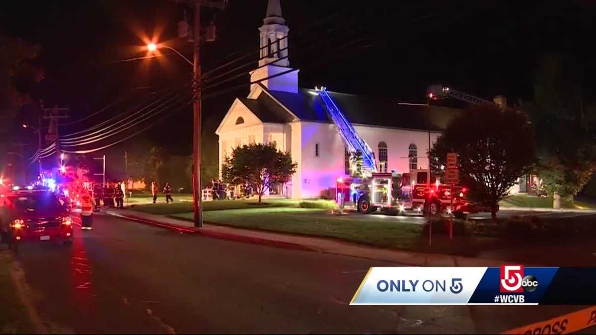 Firefighter gets call about flames in church where he was set to wed