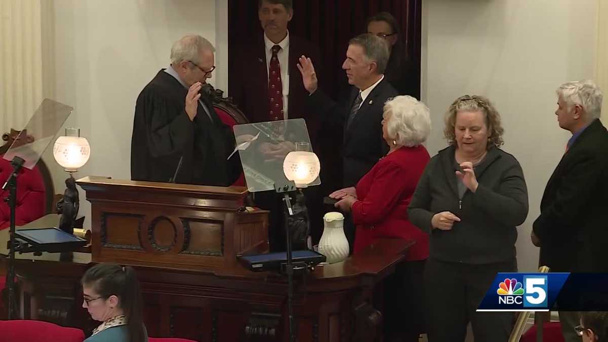 Gov. Phil Scott delivers inaugural address, once again preaching ...