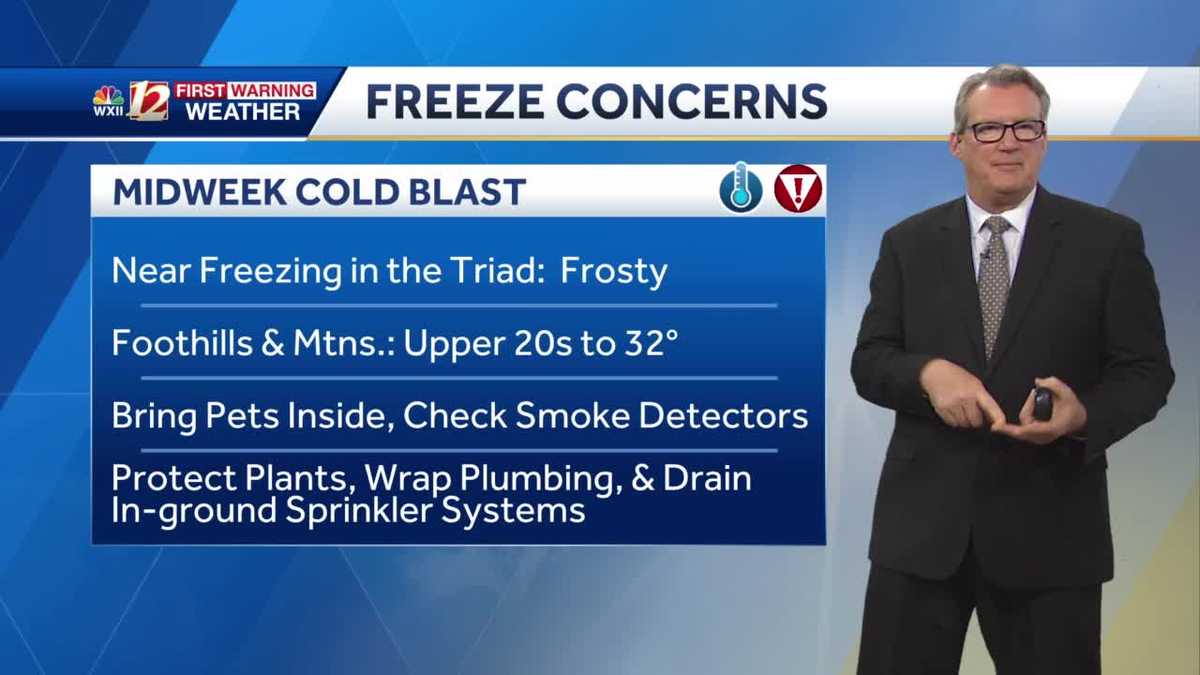 WATCH: Freezing temperatures coming soon
