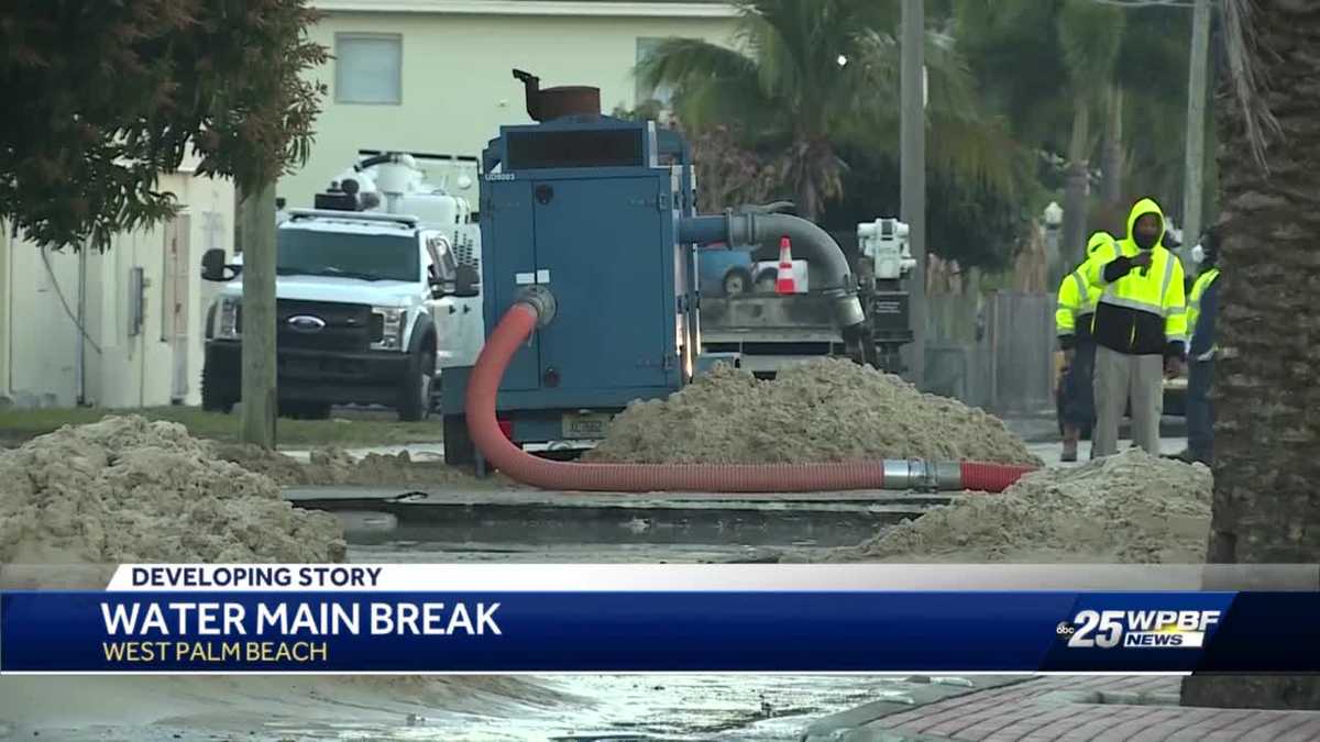 City of West Palm Beach delivering update on water main break that ... City of West Palm Beach delivering update on water main break that ...
