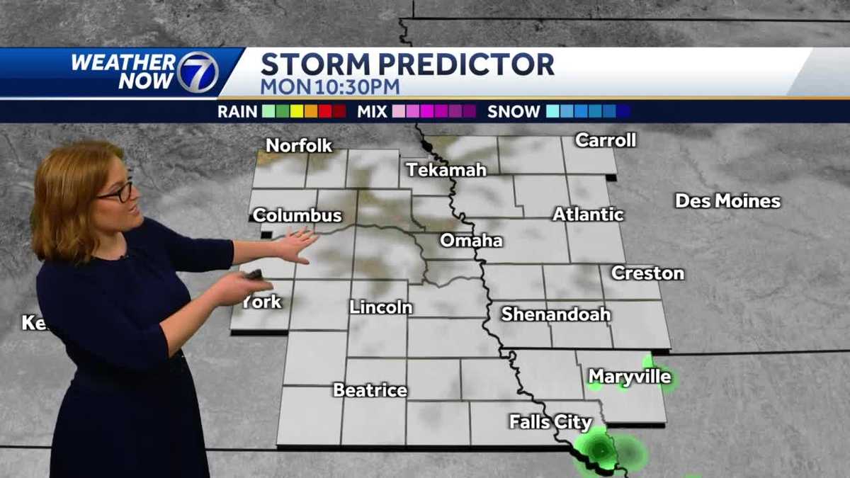 Overcast, cool and drizzly Monday