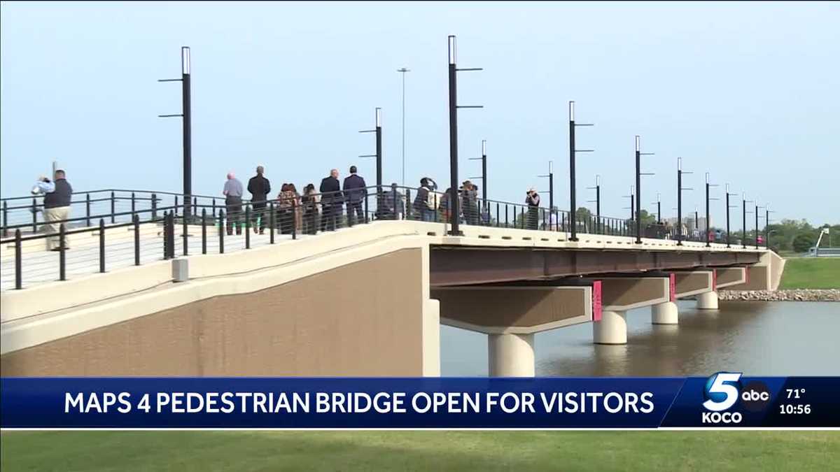 Oklahoma City opens pedestrian bridge over Oklahoma River