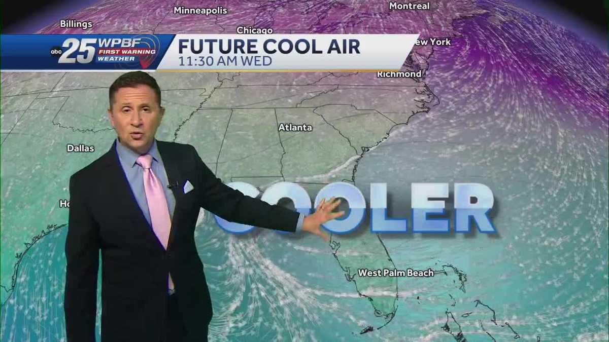 Getting windy and cooler