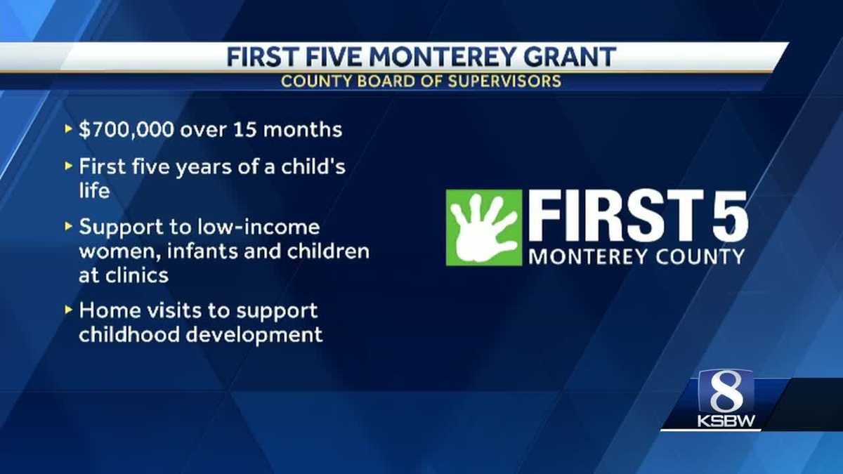 Monterey board of supervisors approve $700,000 for First Five Monterey
