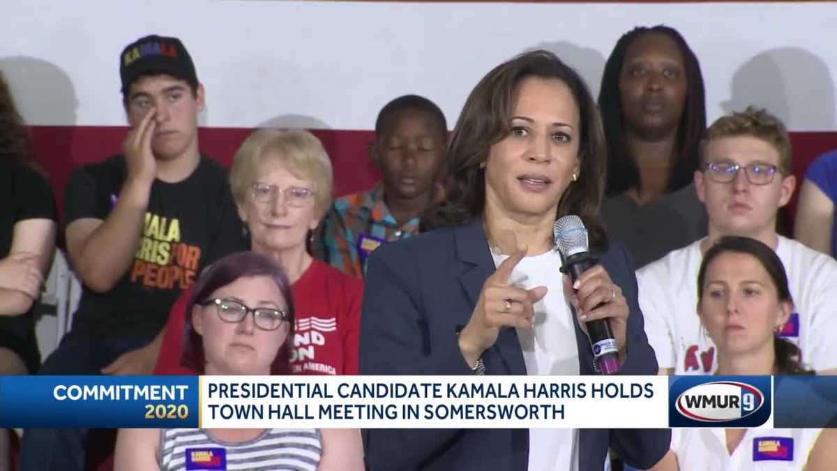 Kamala Harris holds town hall meeting in Somersworth