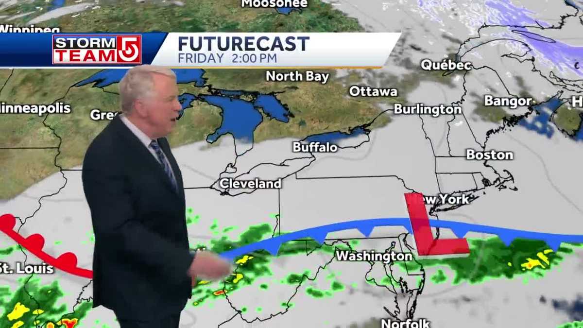 Video: Cold, chilly rain, wet snowflakes to start weekend