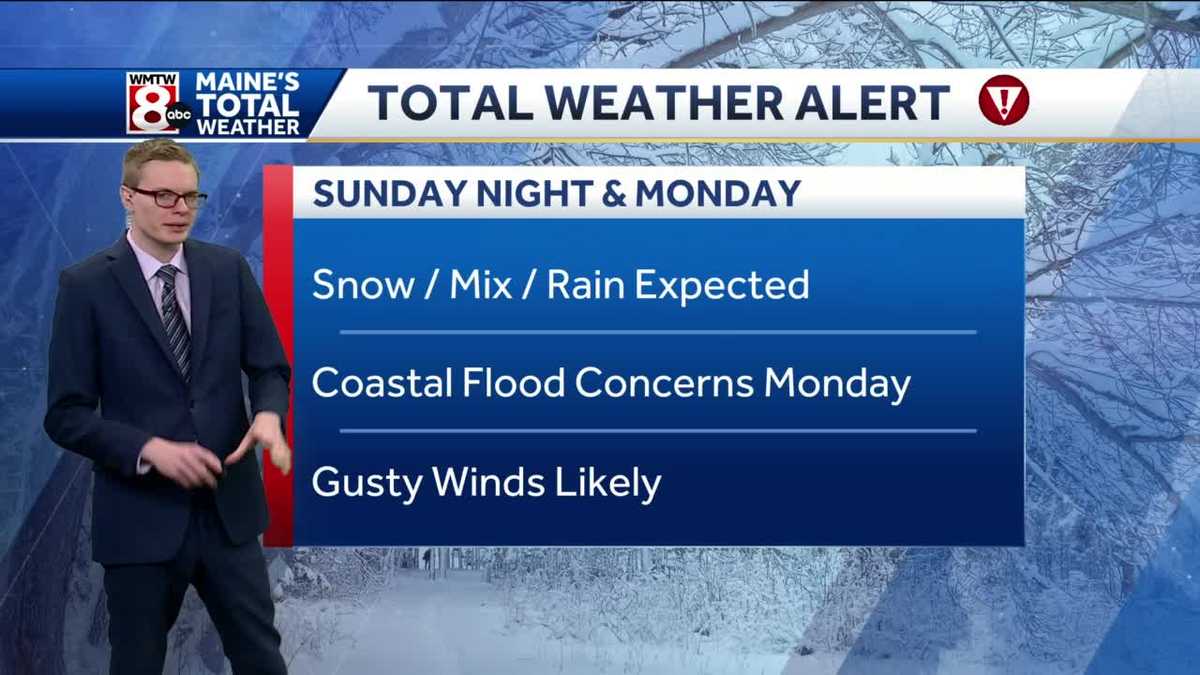 Very cold tonight; mix/snow late Sunday evening