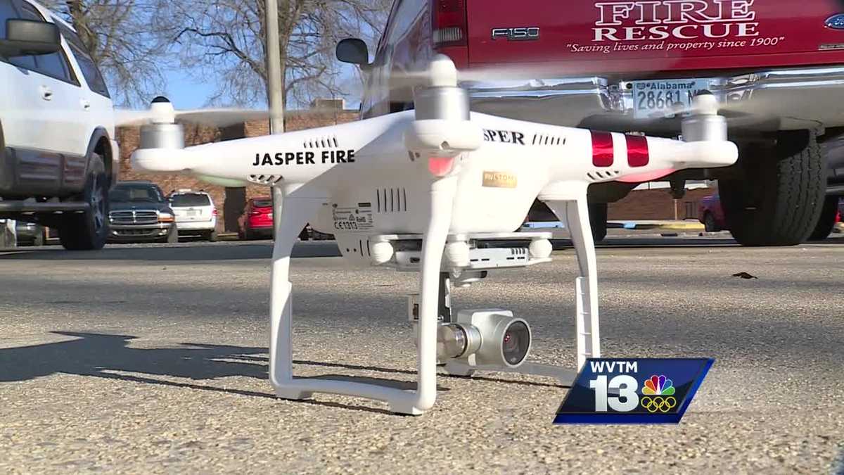 Jasper fire dept uses drone to prevent city flooding
