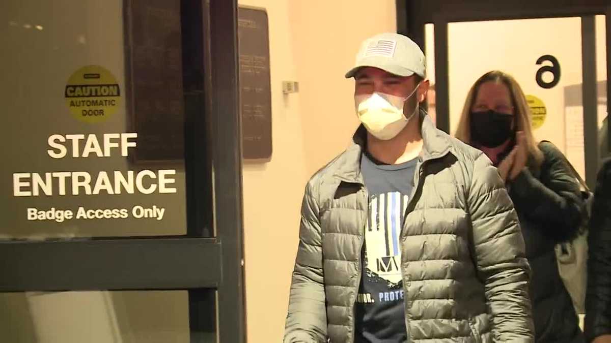 Deputy who was shot in line of duty walks out of hospital