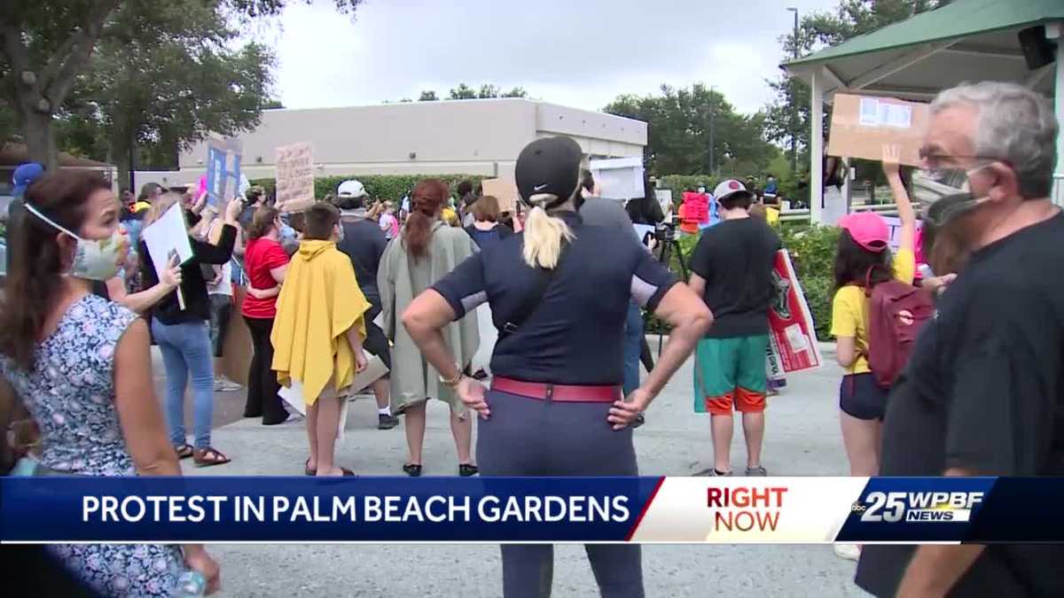 Protests in Palm Beach Gardens Friday
