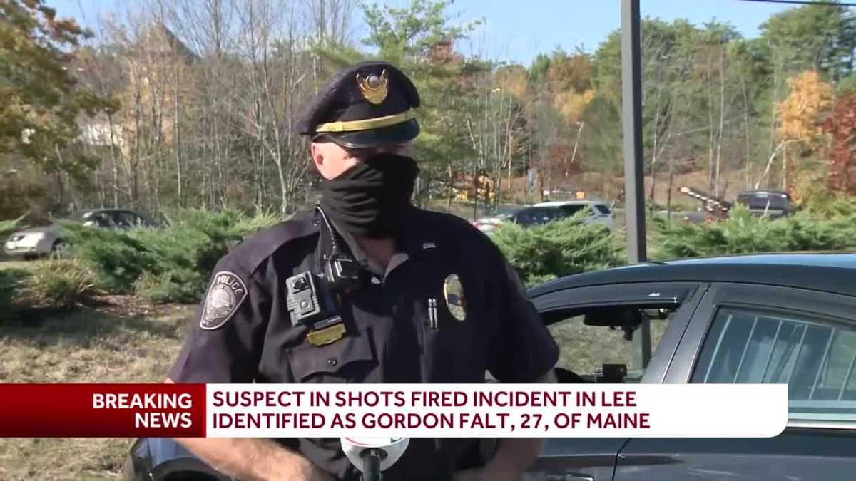 Raw video: Lee police lieutenant announces man in custody after shots fired Raw video: Lee police lieutenant announces man in custody after shots fired