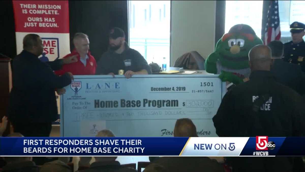 First responders present $300K check to Home Base Program