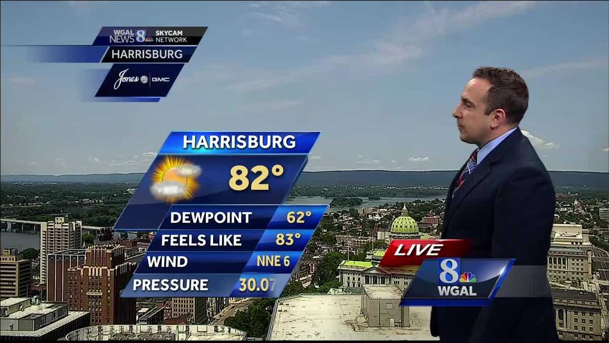 Chance for PM isolated T'storms