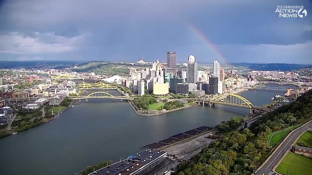 Rainbow over Pittsburgh on Tuesday