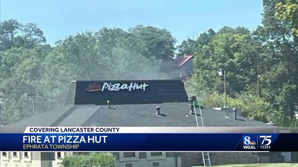 Firefighters battle fire at Pizza Hut in Lancaster County, Pa.
