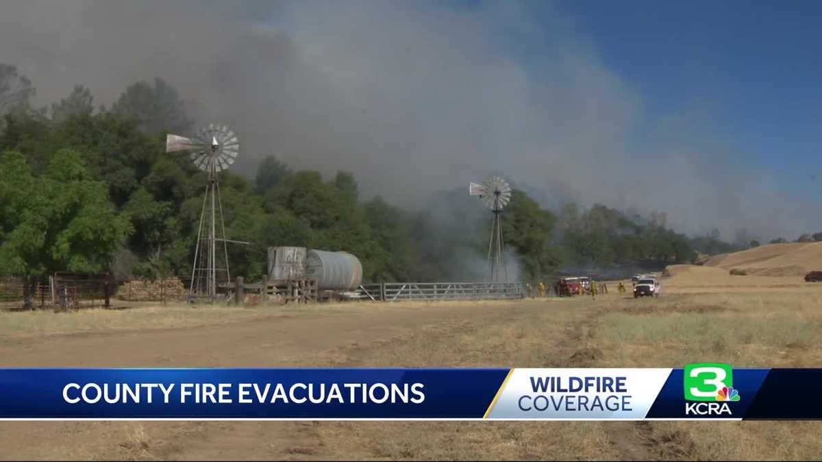 County Fire flames threaten homes