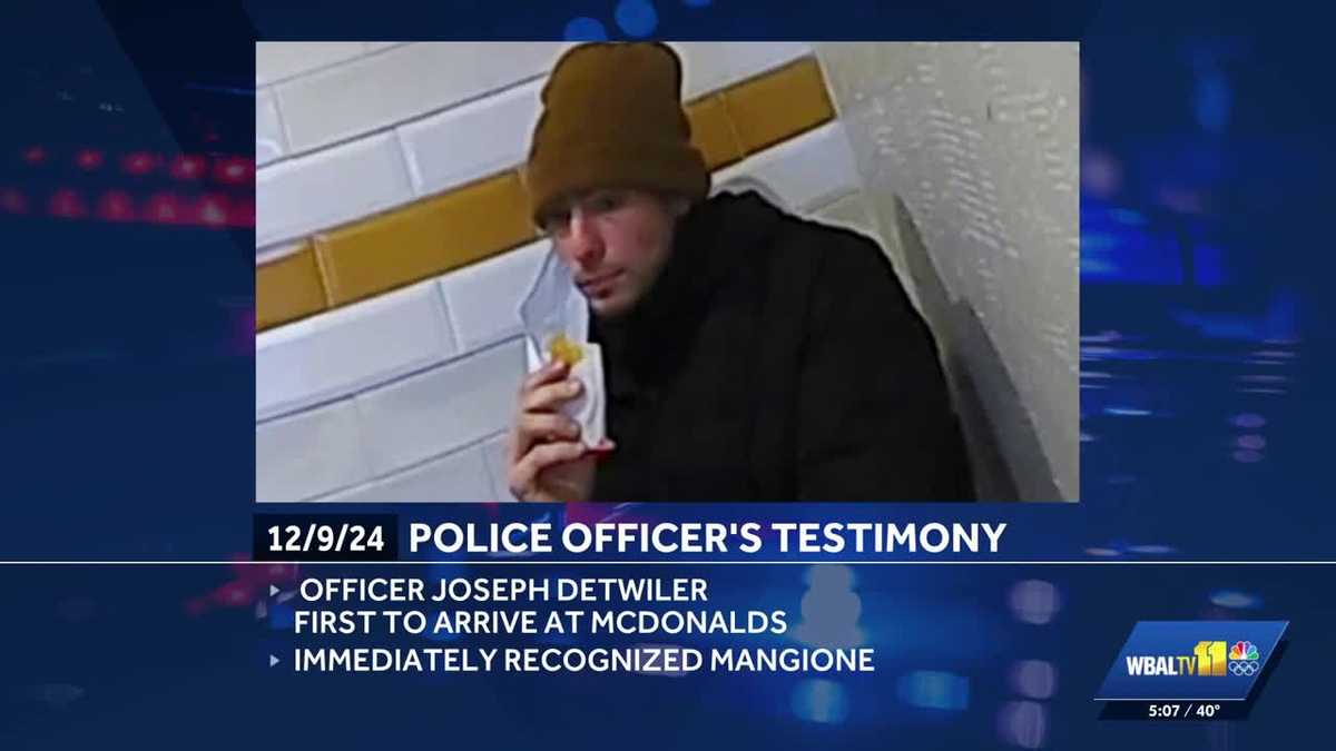 Police bodycam video shown at Luigi Mangione court hearing