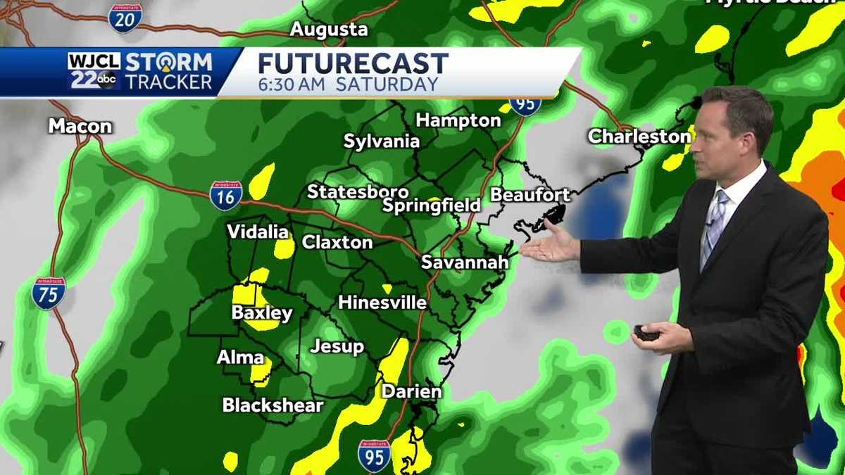 Rainy, windy start to the weekend