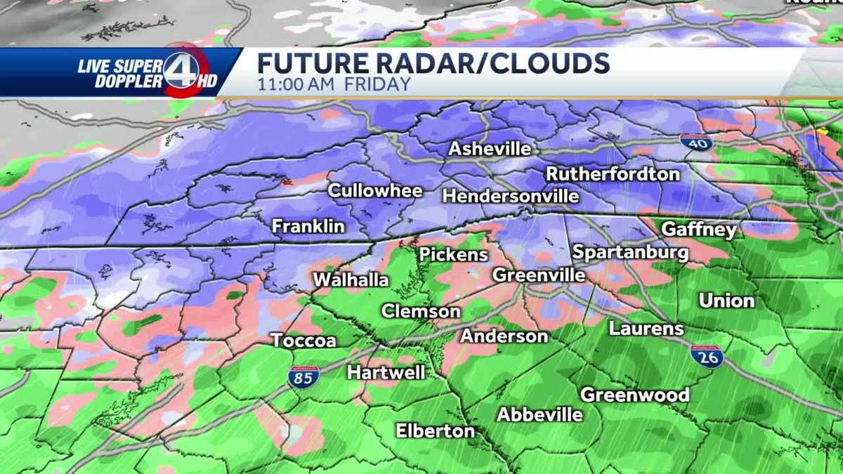 10 a.m. Friday- 8 p.m. Friday futurecast radar