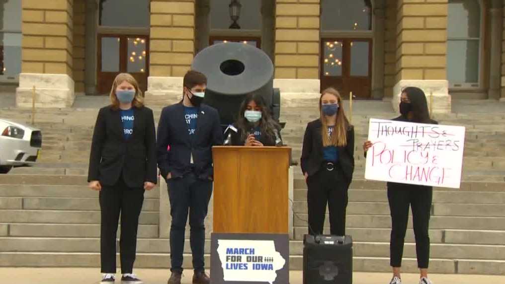Iowa gun control group holds rally at Statehouse over new law