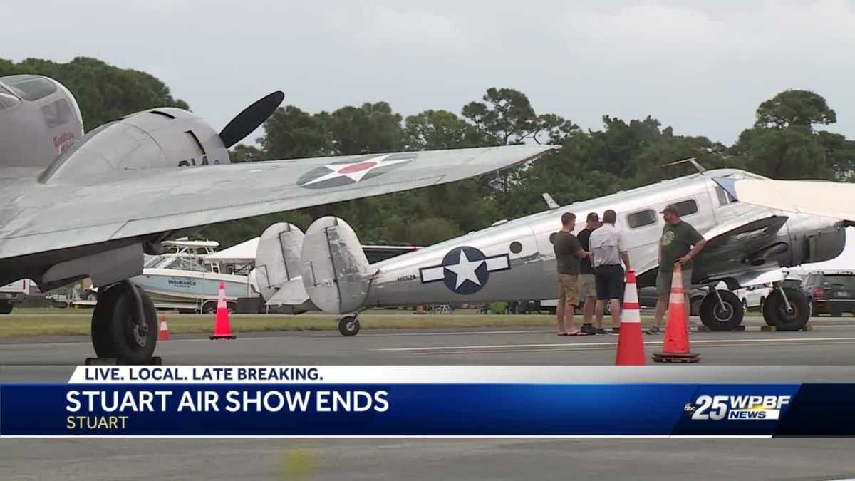 Stuart air show ends under clouds of rain and tragedy