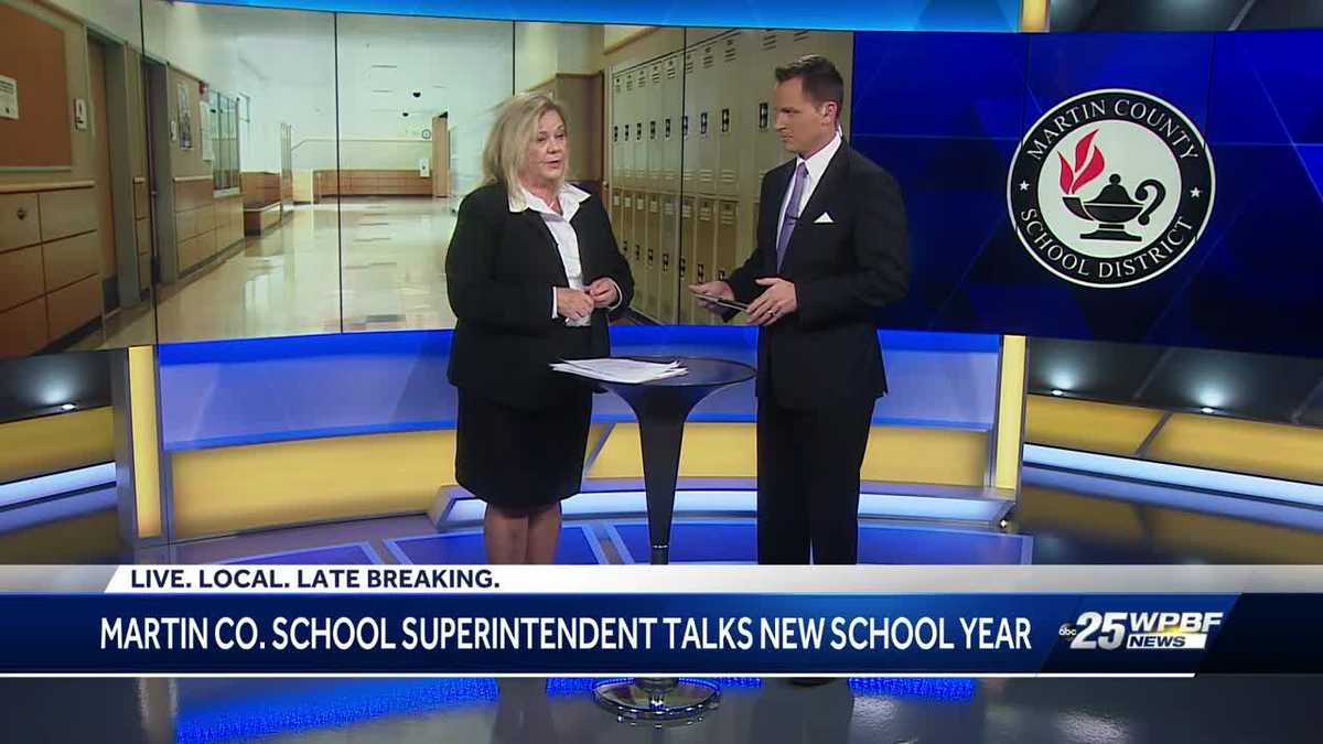 Martin County School Superintendent Talks About New School Year Martin County School Superintendent Talks About New School Year
