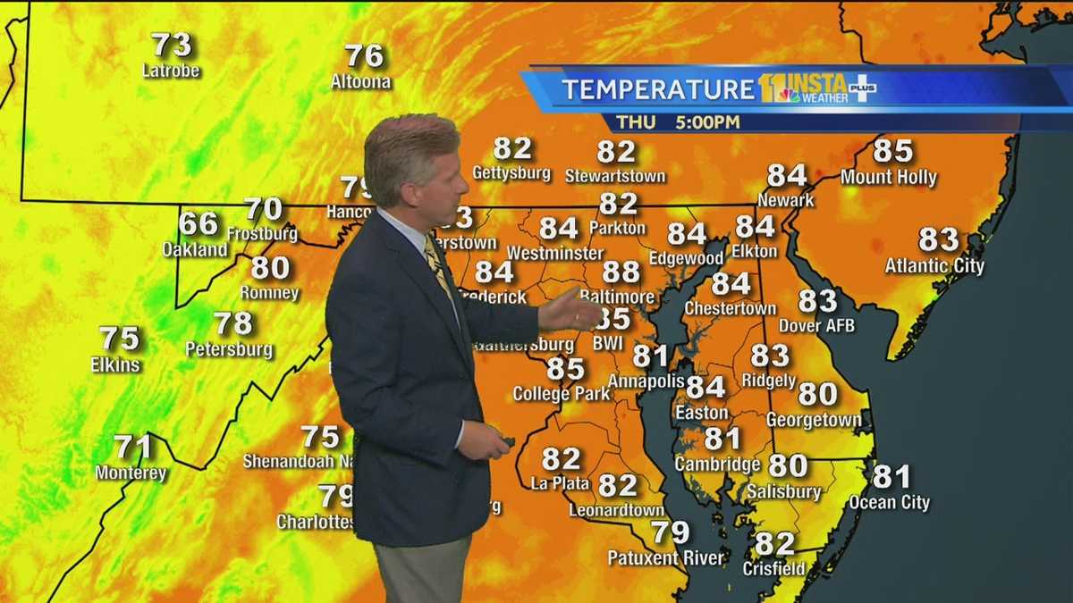 Today's temperatures below normal