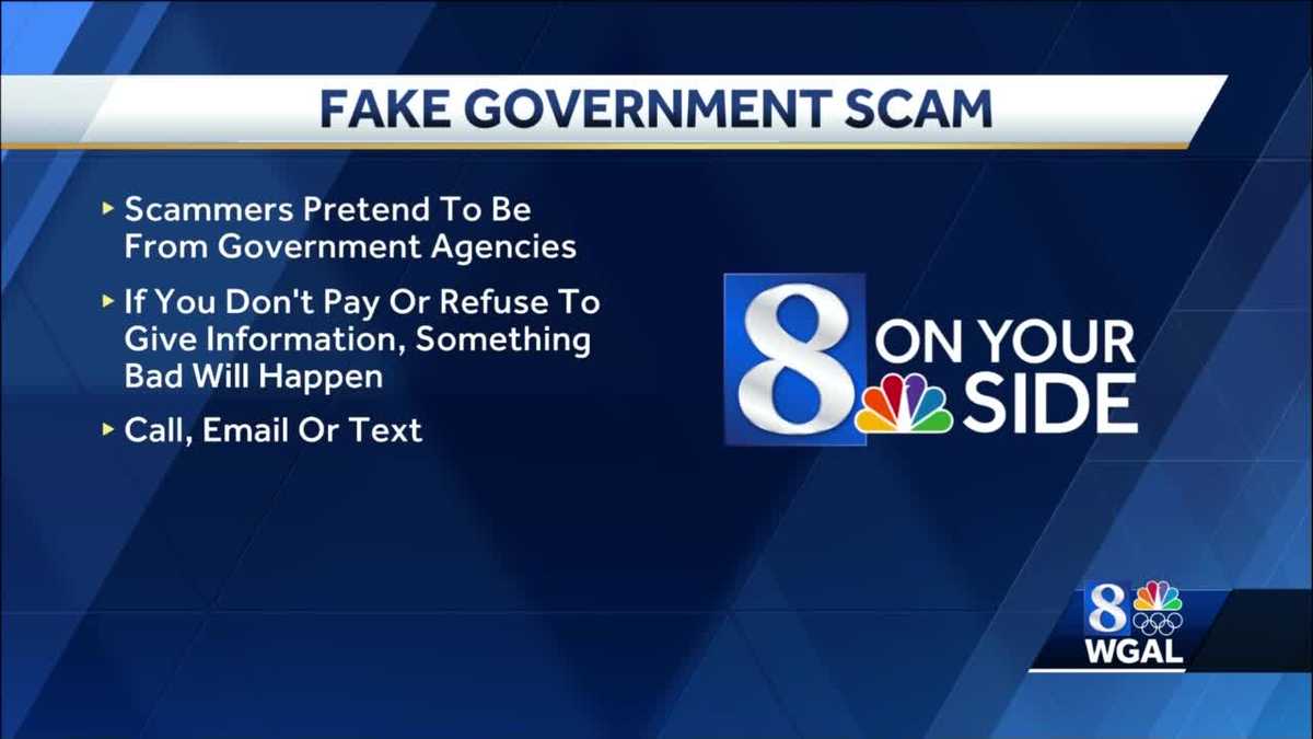 No. 2 scam of 2021 - fake government scam