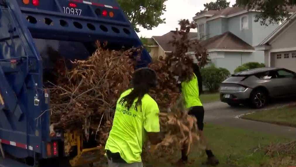Storm debris pick-up continues in Orange County