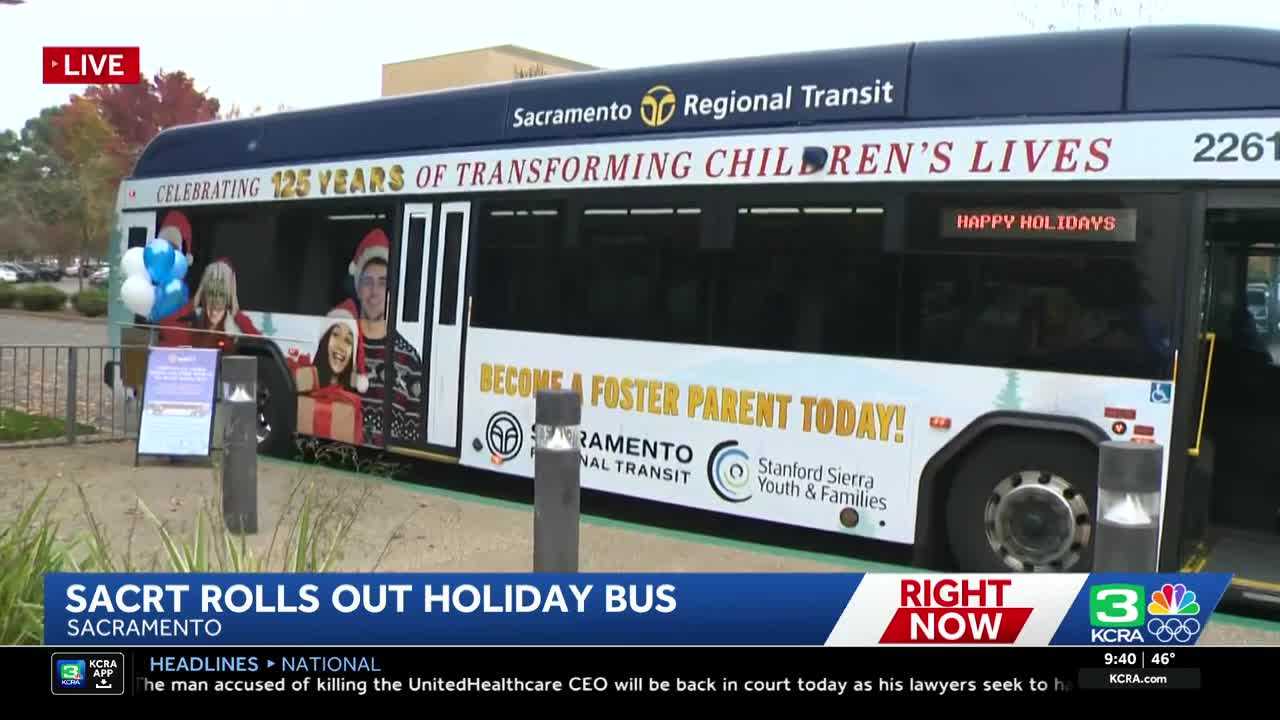 Sacramento Regional Transit launches holiday bus to support foster ...