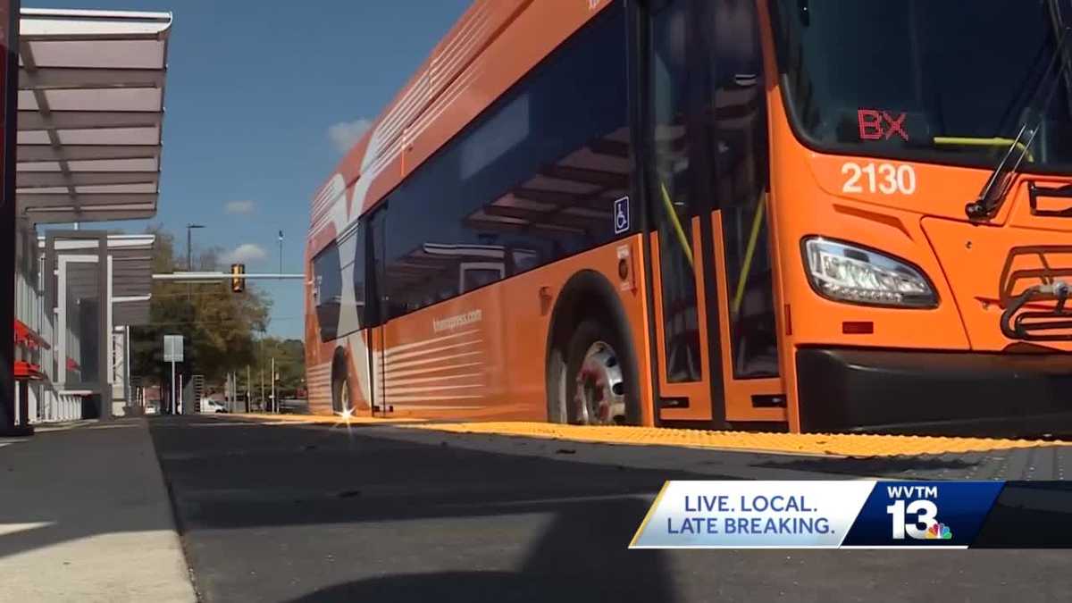 BHM Xpress bus transit Birmingham BJCTA