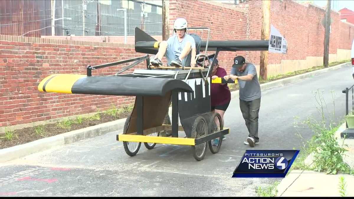 This yinzerrific flying Pittsburgh parking chair is ready to soar in ...