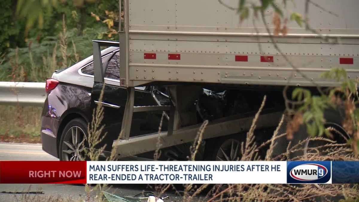 Man Suffers Serious Injuries After Rear Ending Tractor Trailer