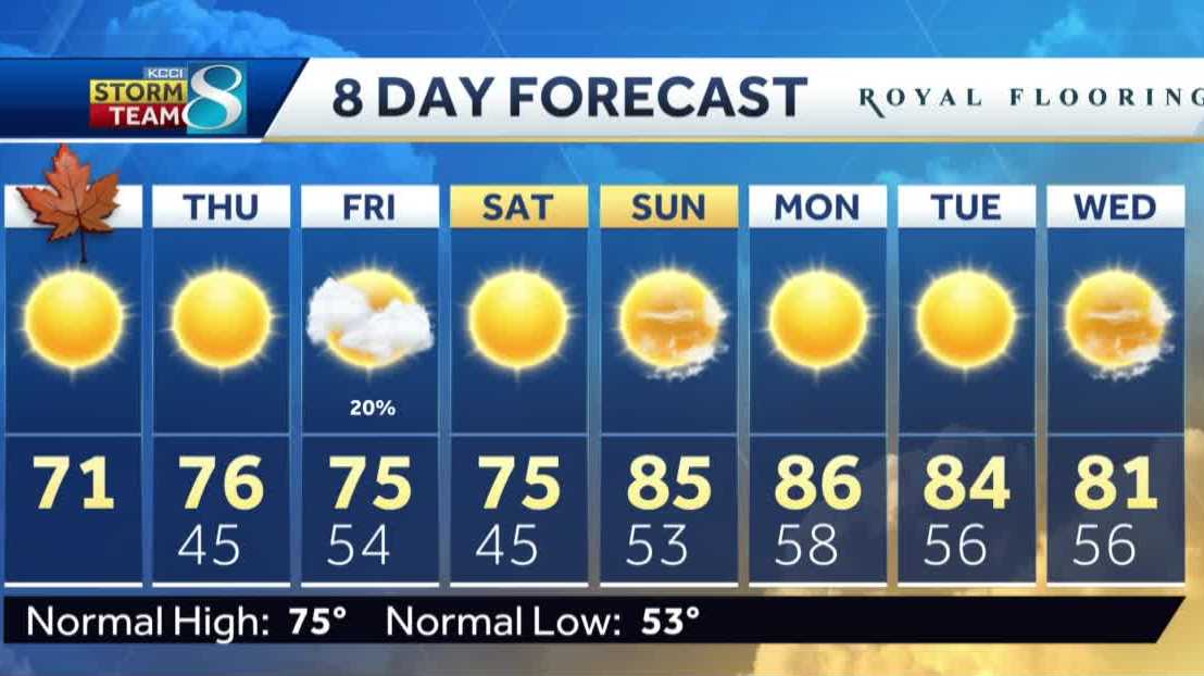 Forecast: A cool first day of fall