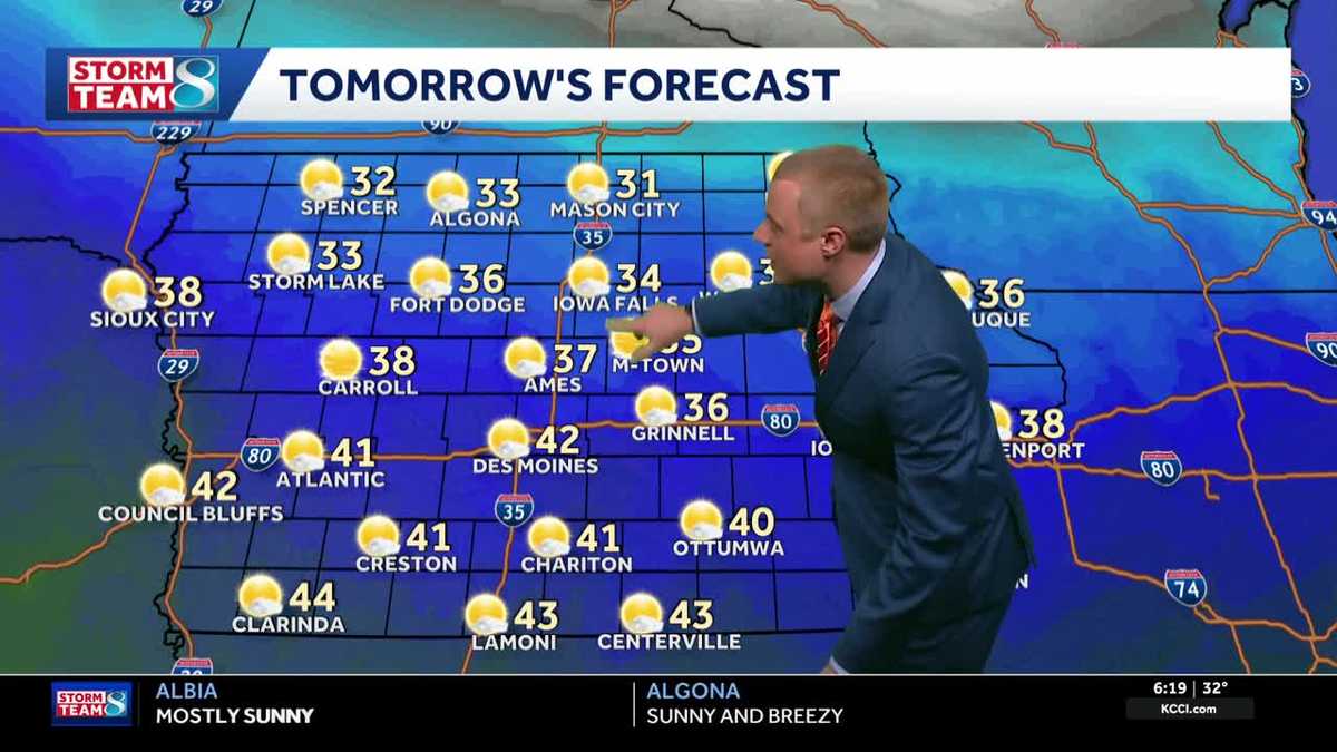 Des Moines weather: Milder weekend ahead of next week's warmth
