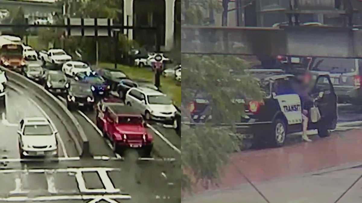 Video shows MBTA Transit Police officer using cruiser to help out friend