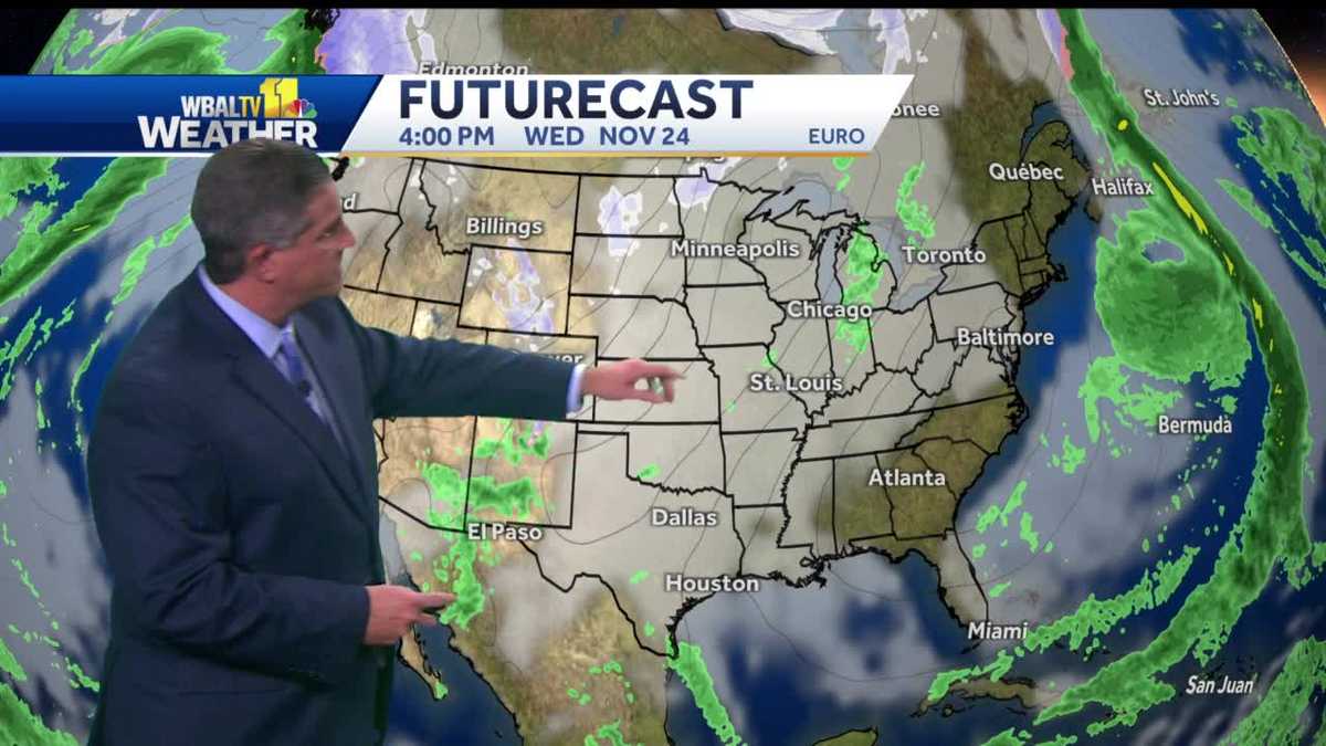 Mostly sunny, windy Tuesday