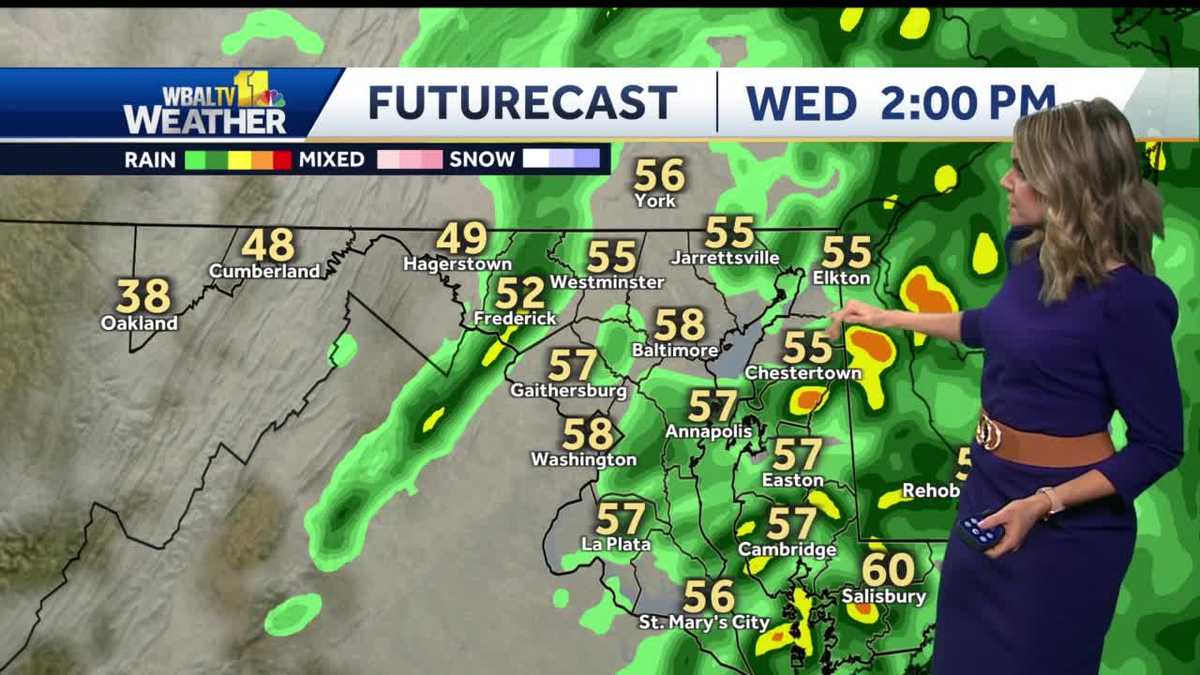 Ava tracks how long the rain will last in Maryland