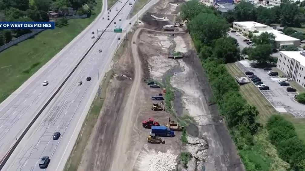 Progress being made on project to reduce flooding in West Des Moines