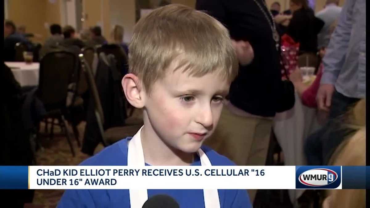 CHaD kid Elliot Perry receives U.S. Cellular '16 Under 16' award